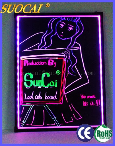 Sunlite Led Writing Board: Multi-color LED Lighted Writable Menu Board ...