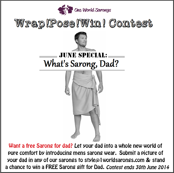 1 World Sarongs - "The Sarong Source Blog": men pareo