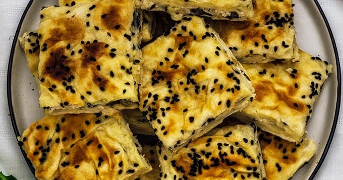 TURKISH BOREK RECIPE WITH CHEESE AND HERBS | LEBANESE RECIPES