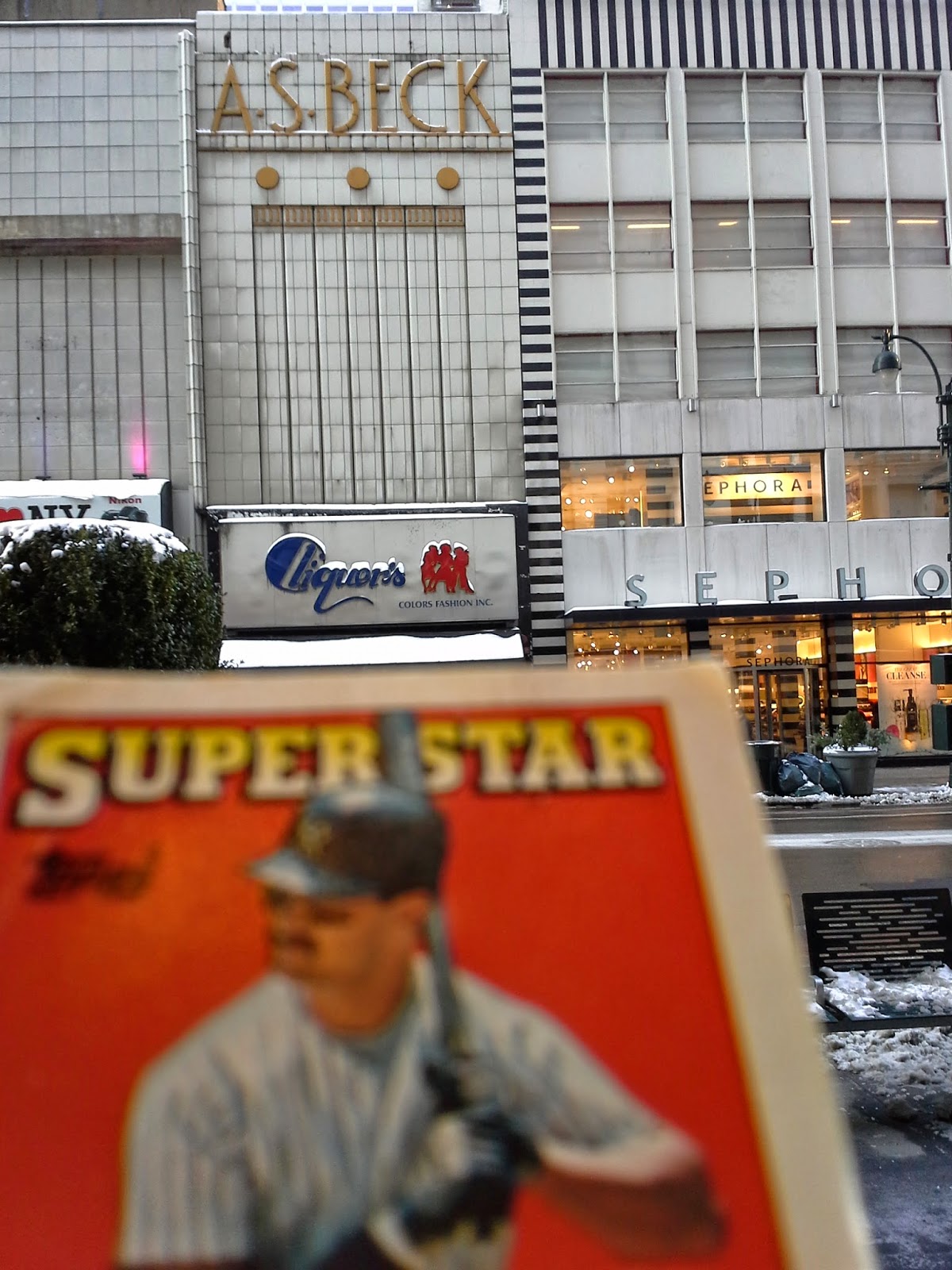 Baseball Cards Come to Life!: Wallet Card at A.S. Beck on 34th Street