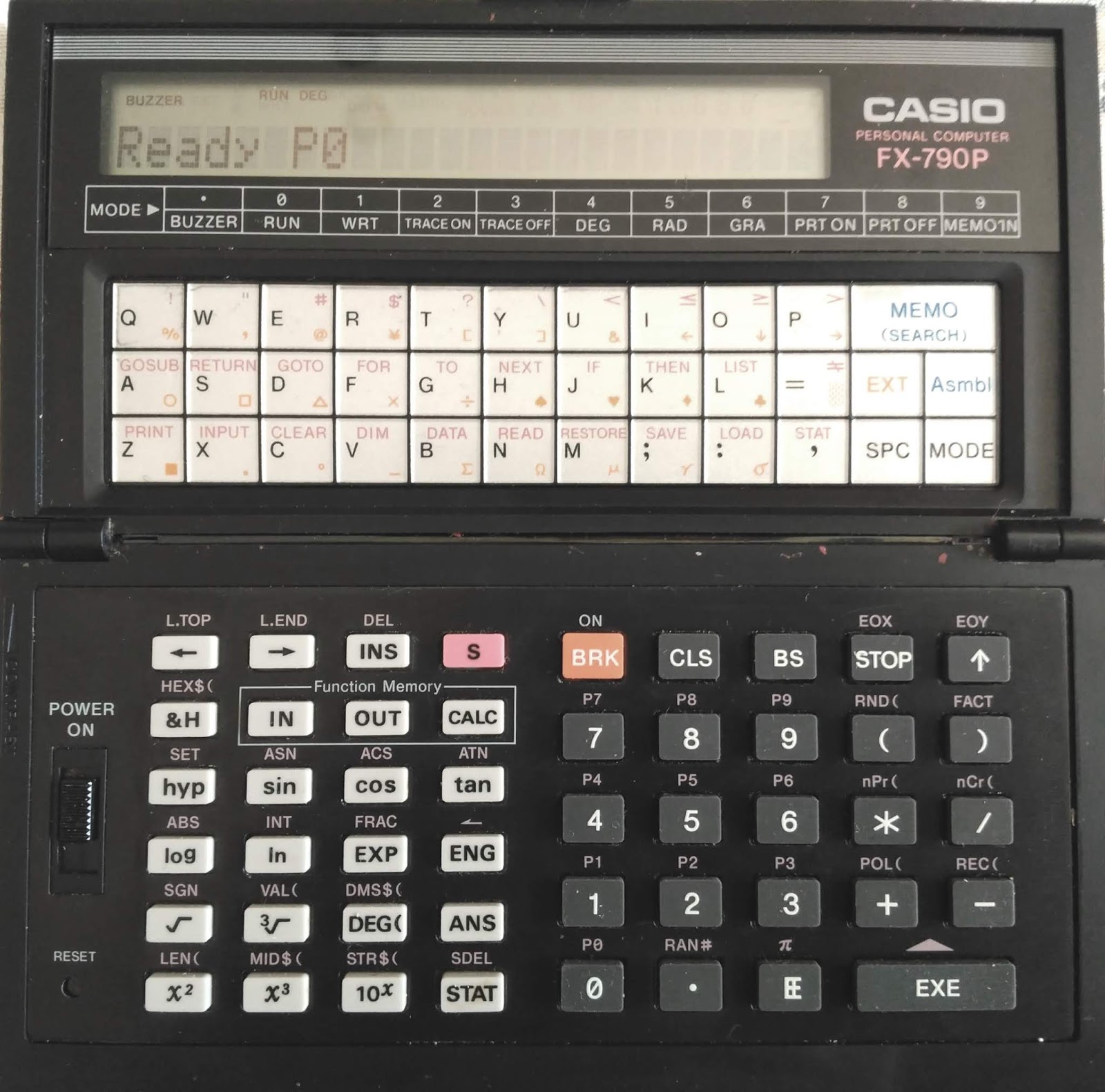 Retro Ordenadores Orty: Casio FX-790P Personal Computer (pocket) (1986).