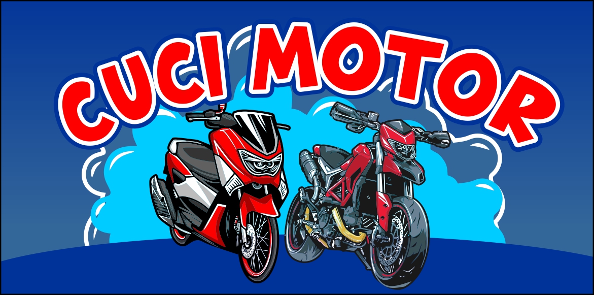 SPANDUK CUCI MOTOR KEREN