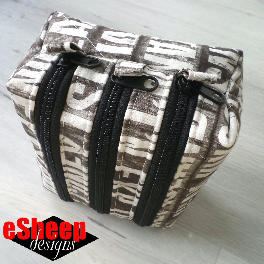 eSheep Designs: Triple Zip Box Pouch