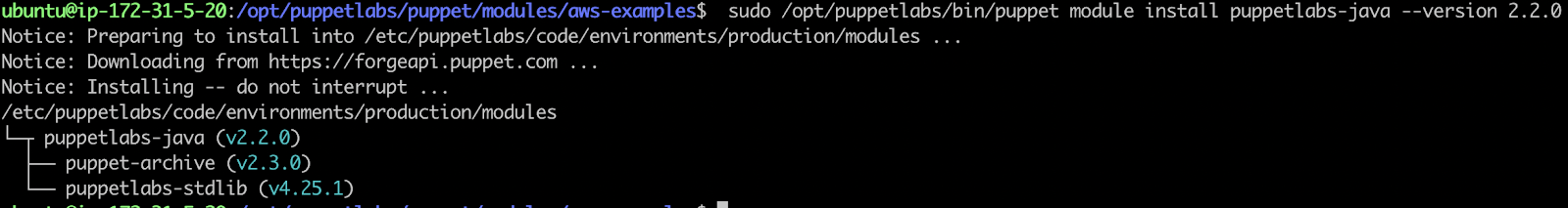 Coaching on DevOps and Cloud Computing: Install Java using Puppet on Agent - Create Puppet ...