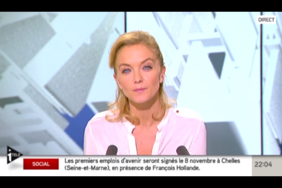 vuesalatele: [2012 11 01] MAYA LAUQUE - I>TELE - LA GRANDE EDITION @22H00