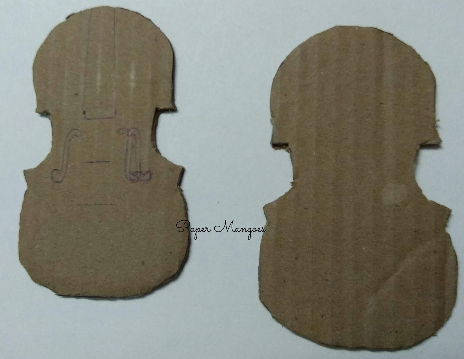 Paper Mangoes: Miniature violin