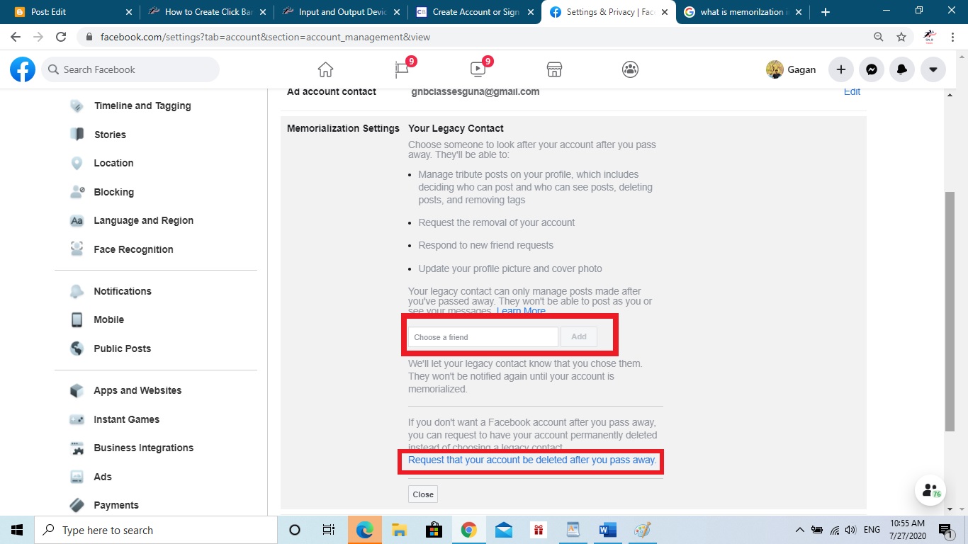 What is Memorialization Settings on Facebook in Hindi | Facebook ...