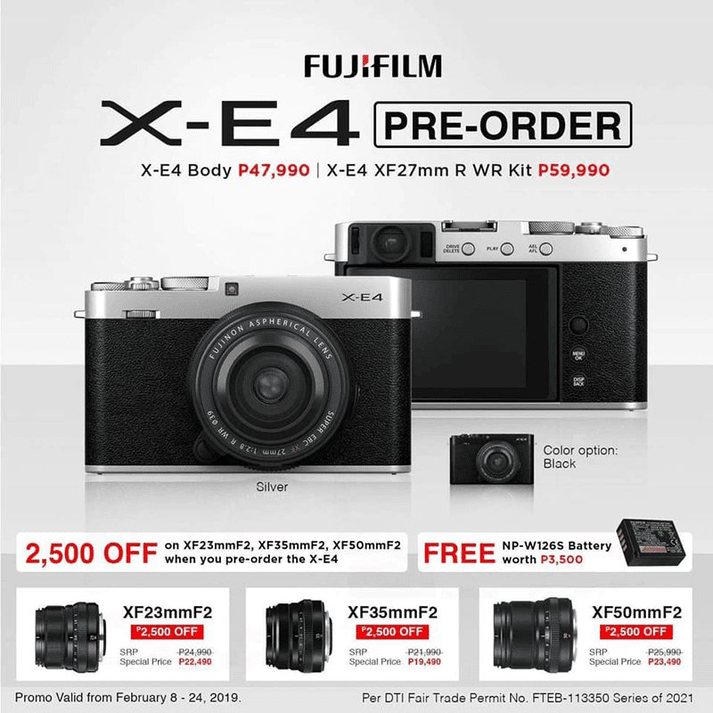 Fujifilm X-E4 is now available for pre-order in the Philippines