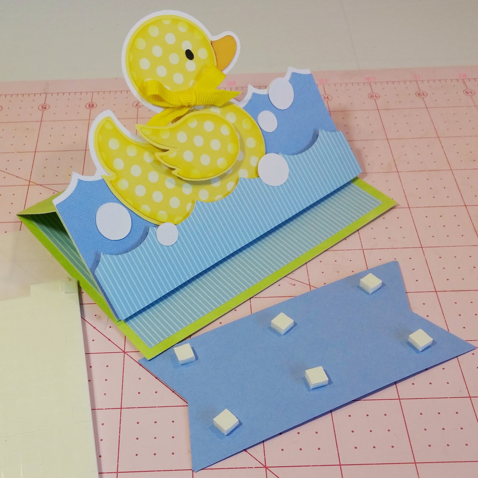 Little Rubby Ducky easel card - myscrapchick