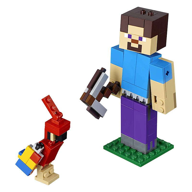 Minecraft Steve With Parrot Lego Sets | Minecraft Merch