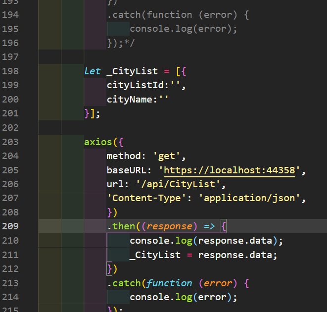 用axios呼叫 Core Web Api引發的vue Error Cannot Set Property Of Undefined In Response
