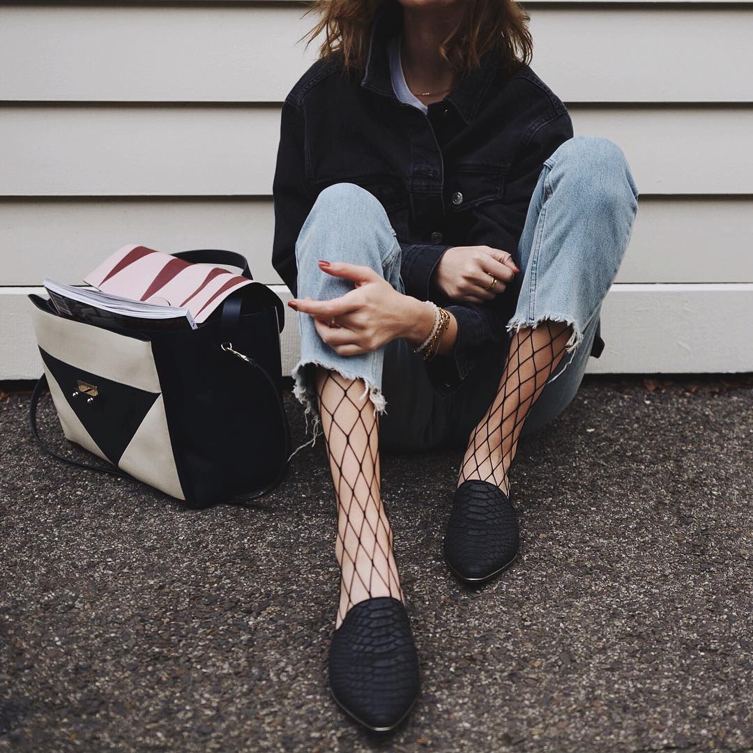 How to Wear Fishnet Tights Like a Street Style Star - Fashionmylegs ...