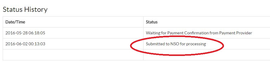 How to Check the Status of your Order from NSO Certificate Online | The ...