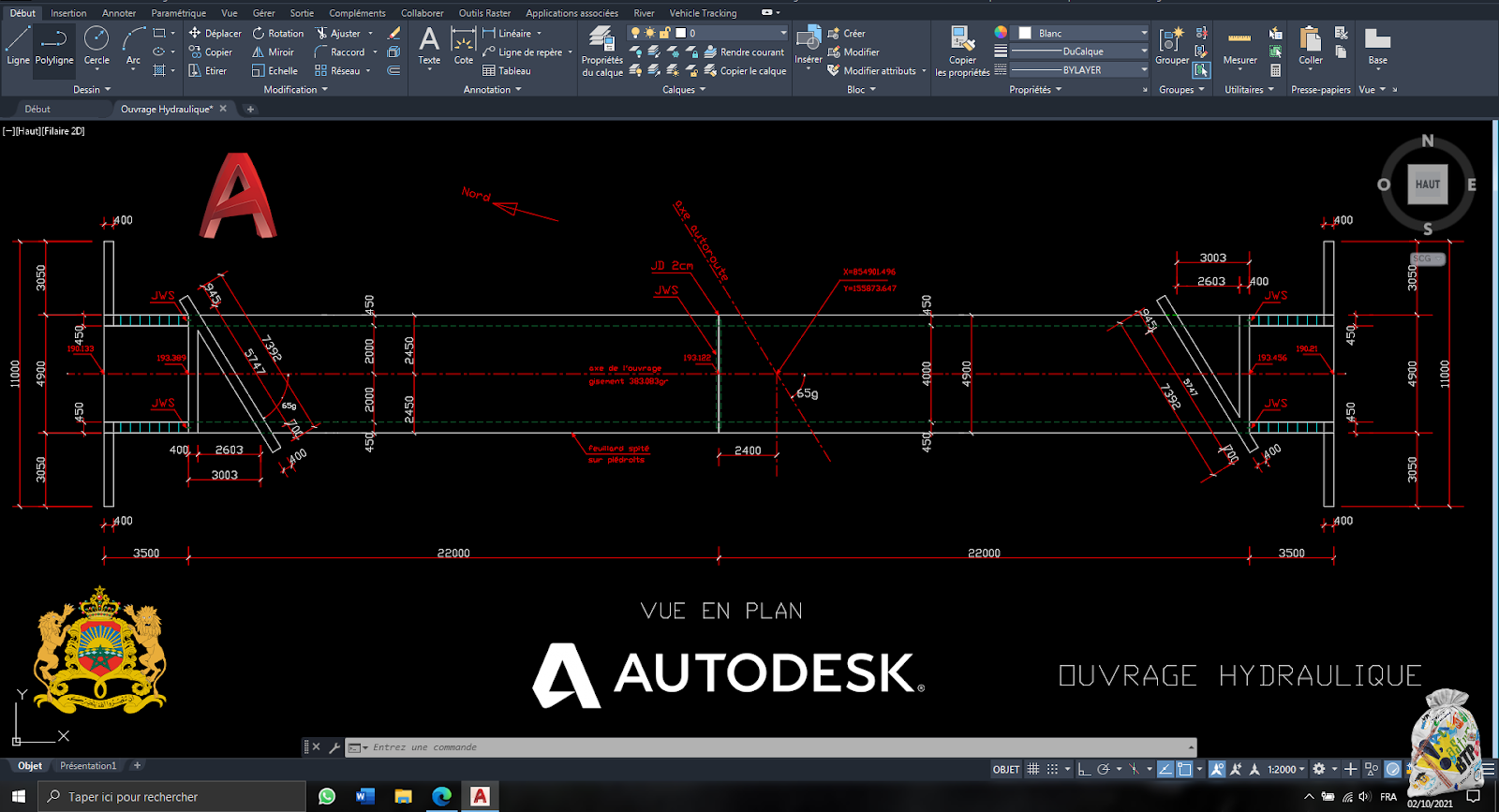 Plan Type Dalot Architecture 2D