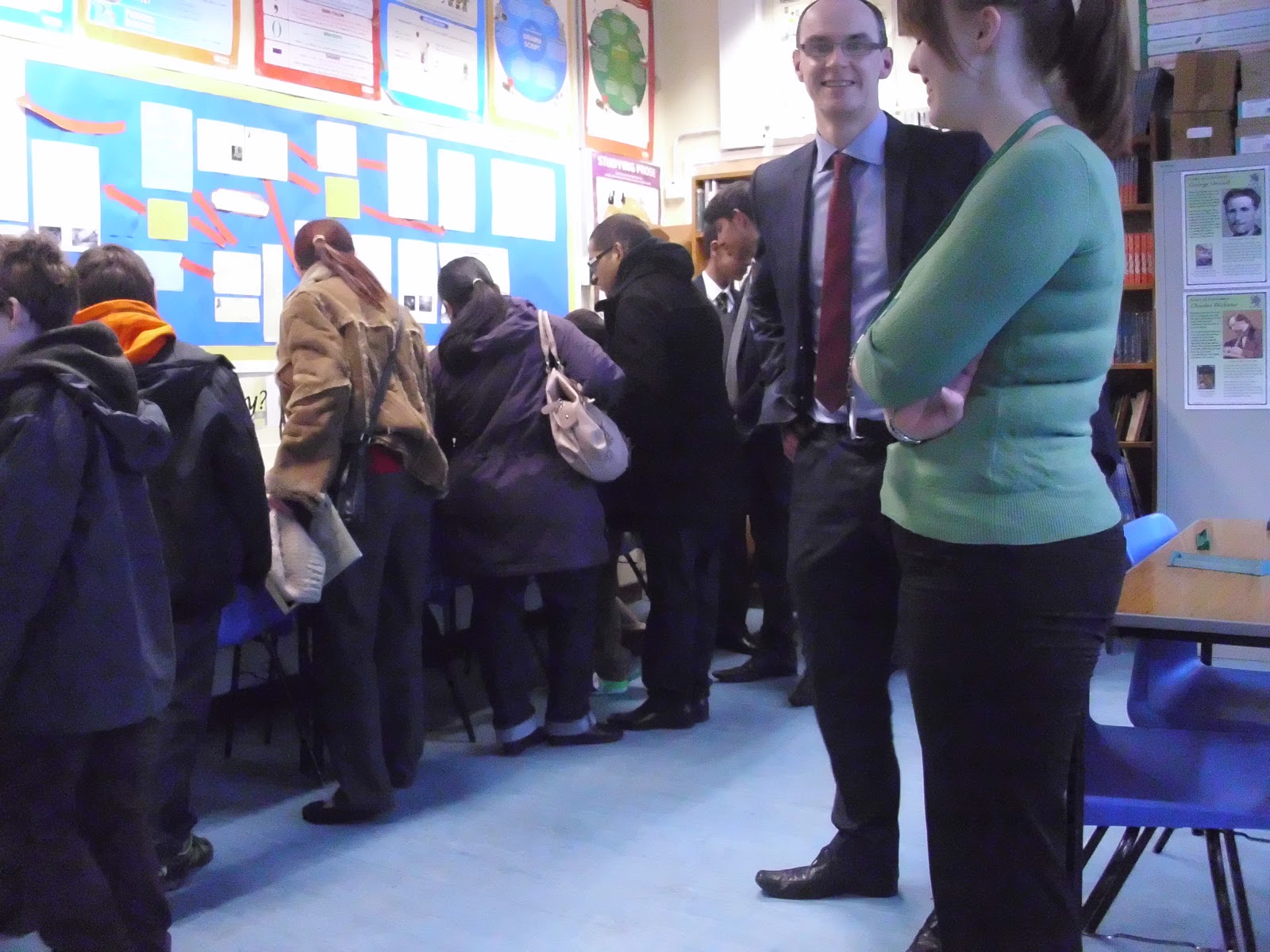 QMGS Open Evening: The first people have arrived!