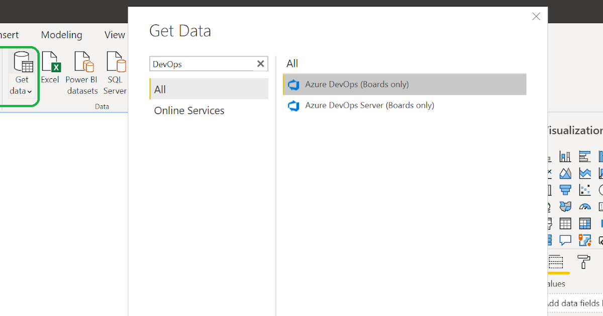 Power BI report from Azure DevOps Board