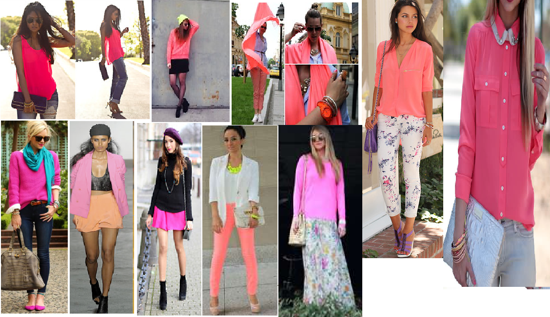 The Handbag Memoirs: Inspiration: how to wear neon pink