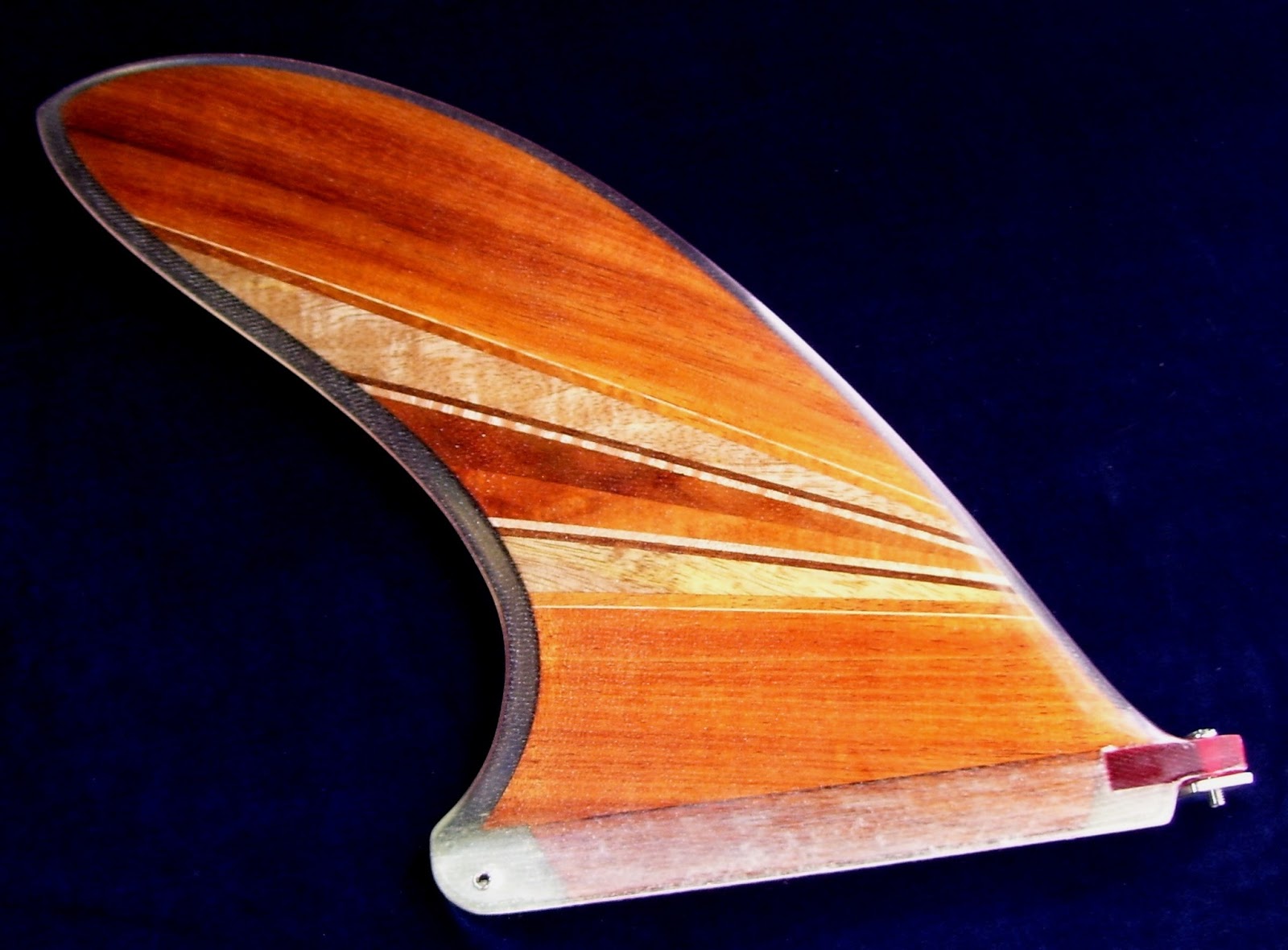 CHERRY SURFBOARDS BLOG: Koa Box Fin for a Classic Tyler Longboard