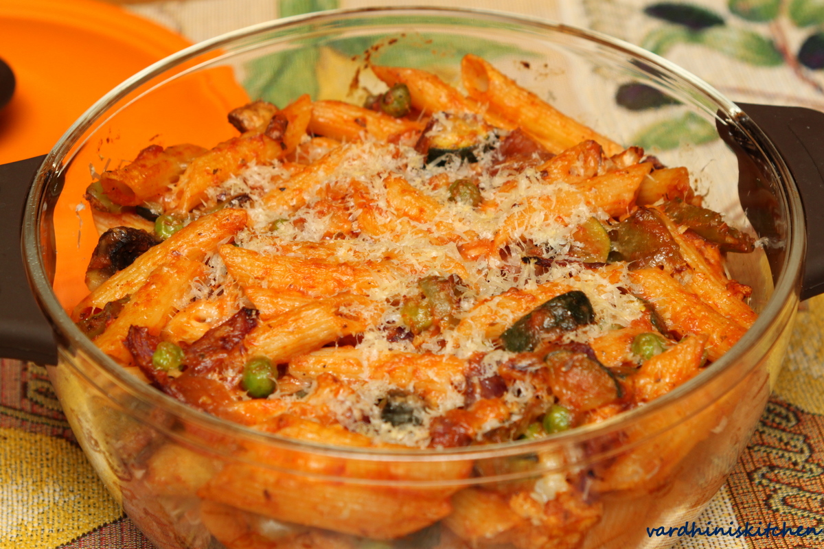 Cooks Joy - Baked Penne with Roasted Vegetables made Healthy