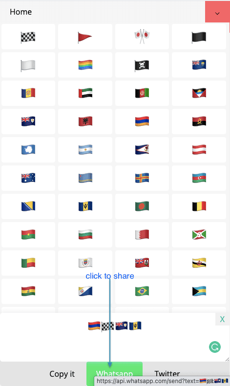 Flags Symbols to Copy and Paste - Copy Online Free Symbols