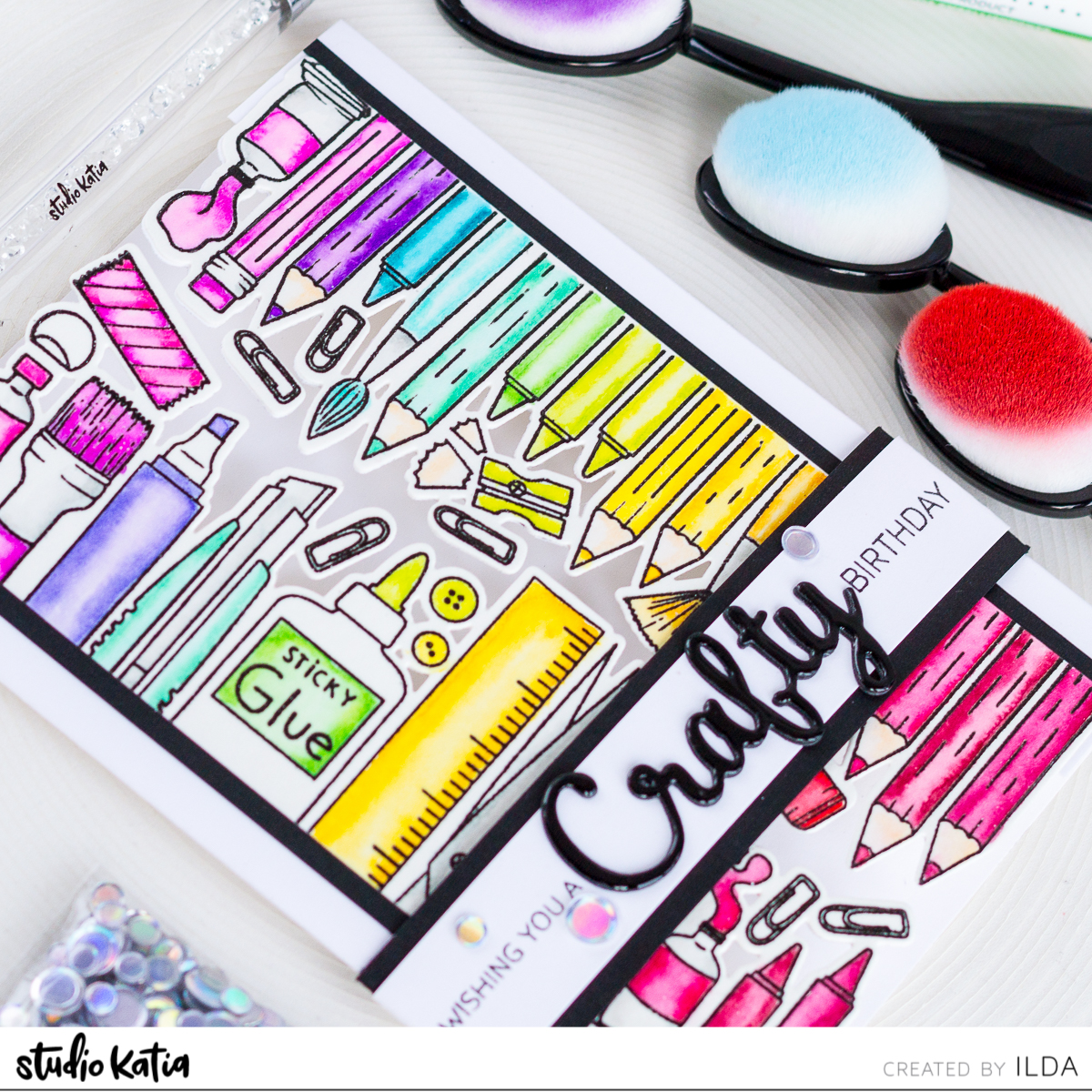 I Love Doing All Things Crafty: Crafty Rainbow Birthday Wishes Card ...