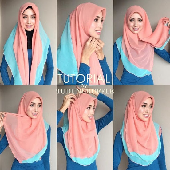 Tutorial Tudung Ruffle | cik sukα taip