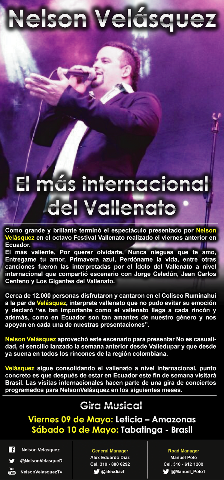 El Más Internacional: Nelson Velasquez