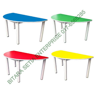 Pembekal perabot kanak-kanak tadika, taska dan prasekolah: meja separuh ...