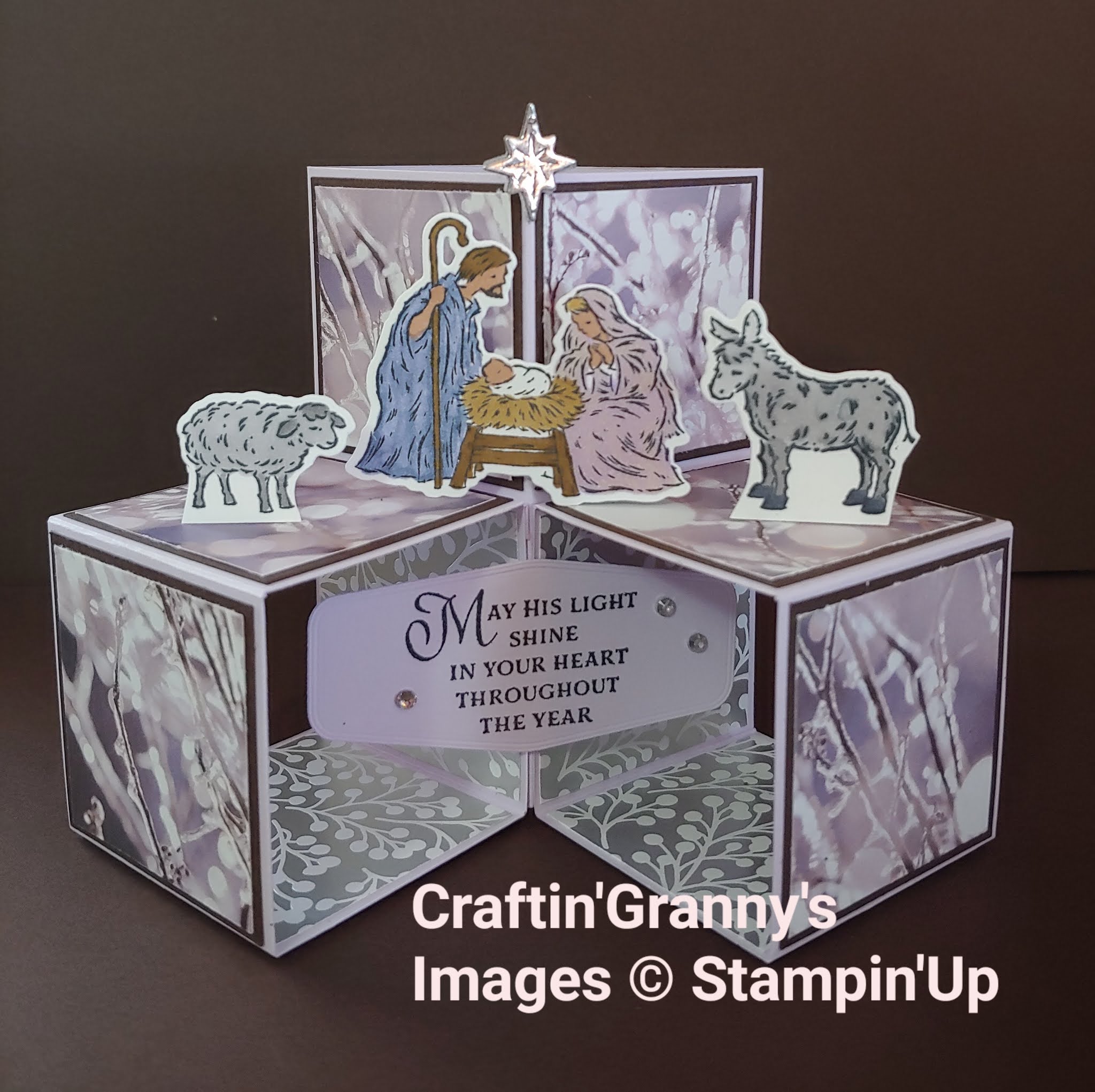 Craftin' Granny's Creative Cafe: Triple Cube Cards for the Holidays