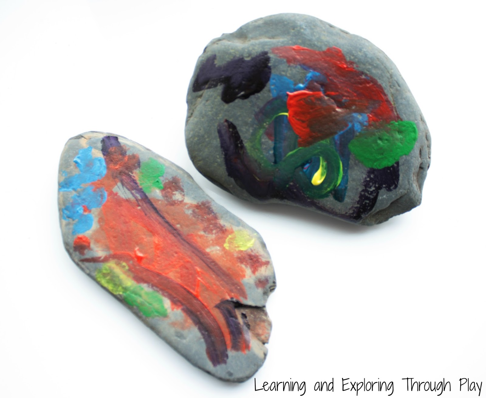 Learning and Exploring Through Play: Painting Memory Rocks