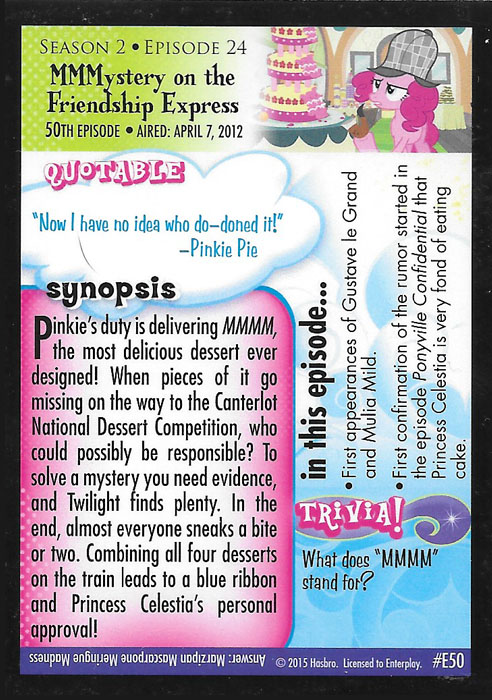 MLP Mmmystery On The Friendship Express Trading Cards | MLP Merch