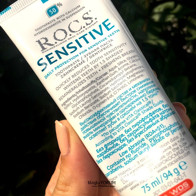 ROCS SENSiTiVE REPAiR WHiTENiNG DİŞ MACUNU ONARIM & BEYAZLATMA ...