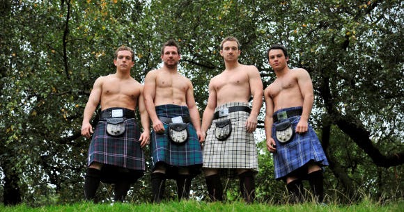 American Irish Men In Kilts