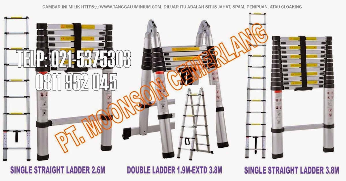 Tangga Aluminium Teleskopik: TANGGA ALUMINIUM PORTABLE