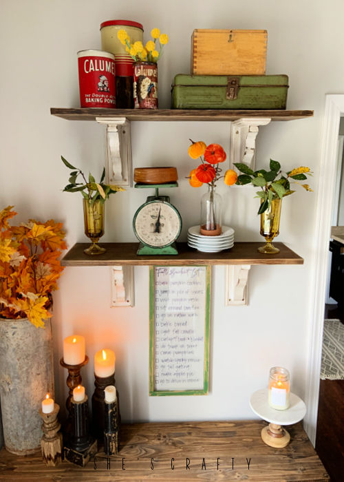 She's Crafty: Fall Bucket List Dry Erase Frame