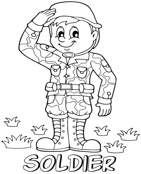 Soldier Coloring Pages ~ Coloring Print
