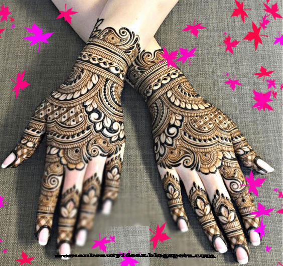 Different styles of Mahandi desgins