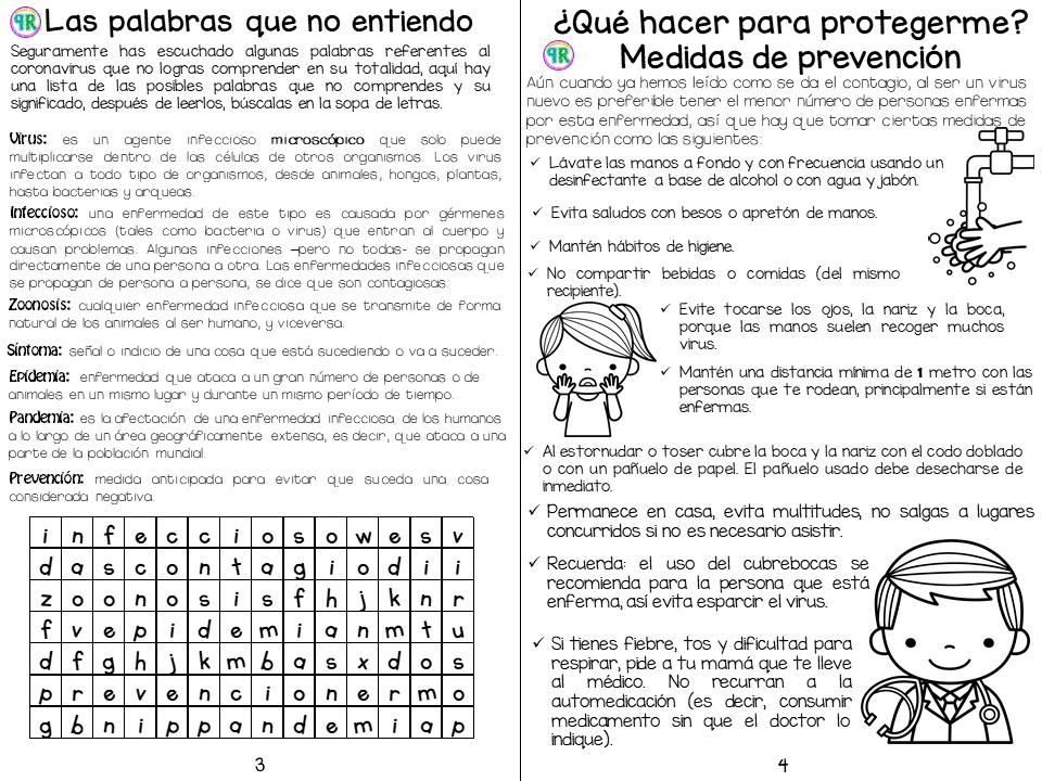 Proyectos educativos ¡Y más!: Cuadernillo ¿Qué pasa con el Coronavirus?