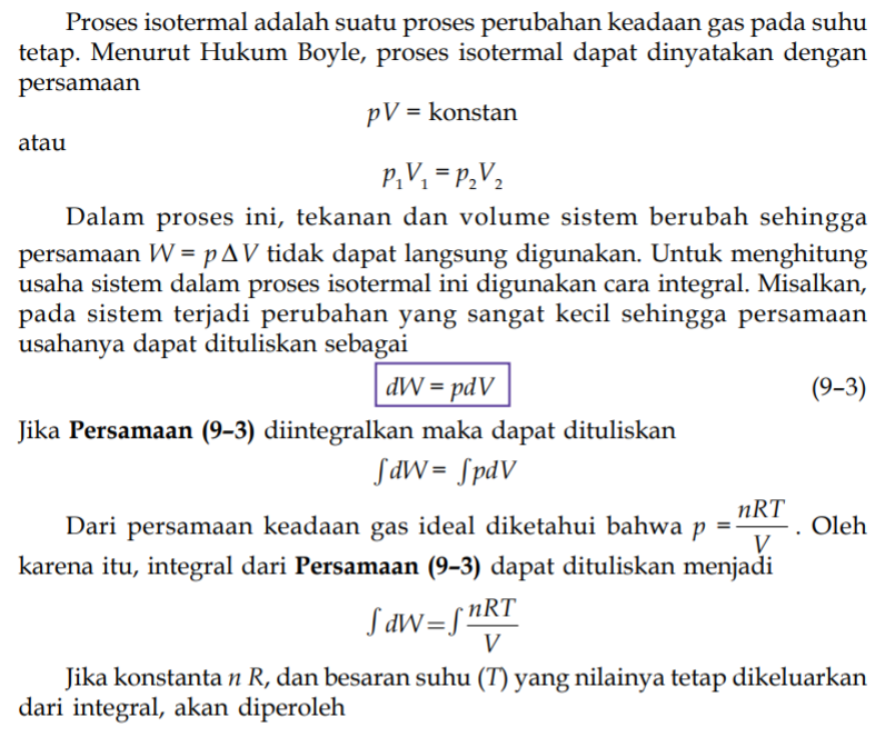 Proses dalam Termodinamika