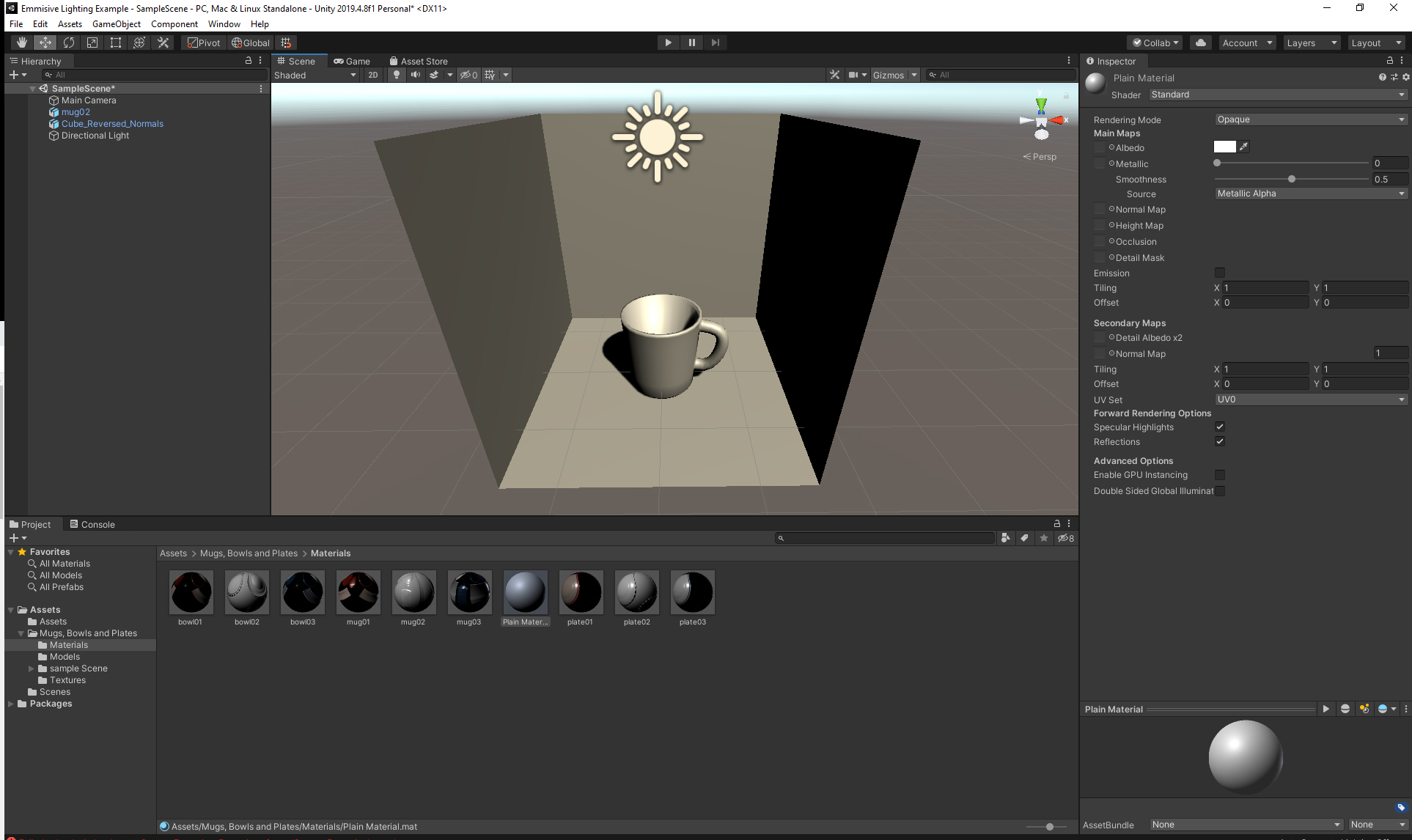 Lighting in Unity - Emissive light Lighting in Unity - Emissive light