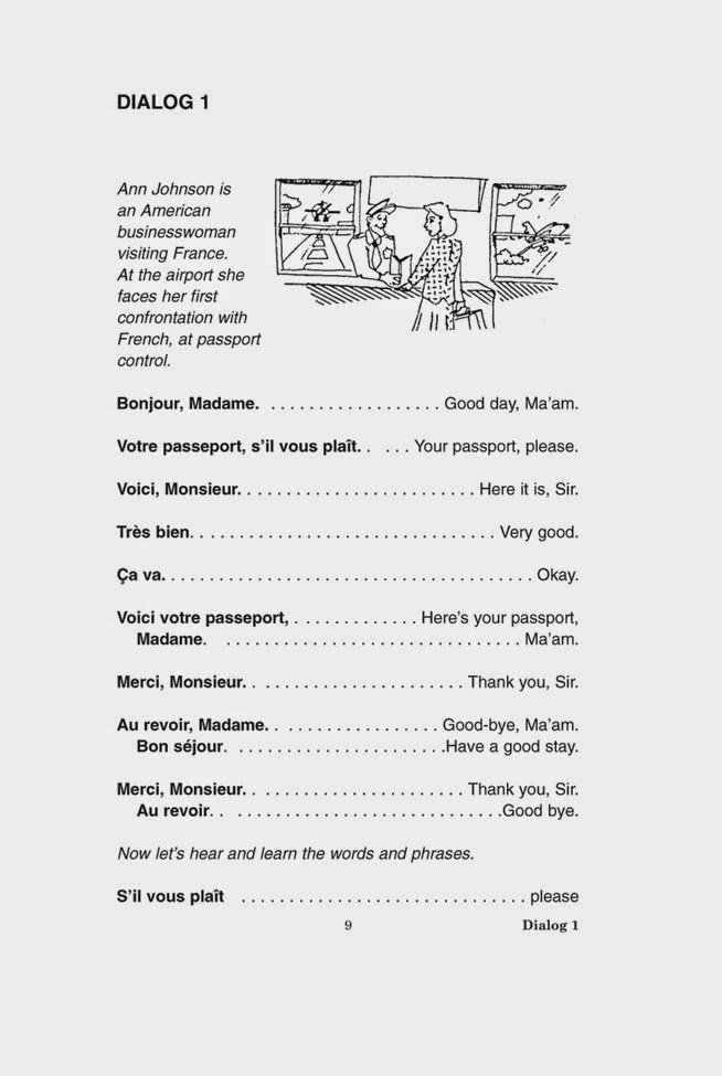 Teacher Martinez RD: French Level 1 - Dialogue 1