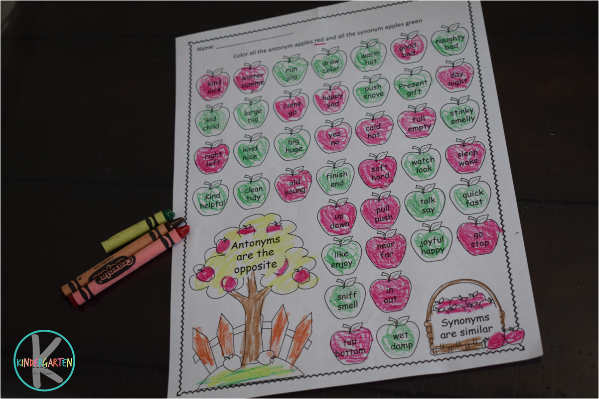 FREE Apple Synonym And Antonym Worksheets free-apple-synonym-and-antonym-worksheets