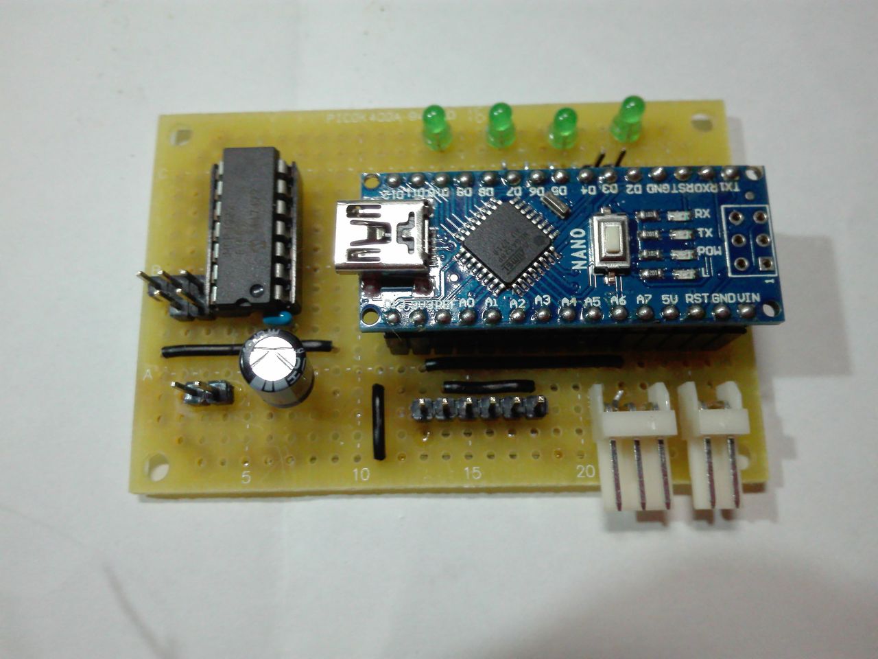 音源とオーディオの電子工作（予定）: Arduino LFO Main Board はんだ付け完了