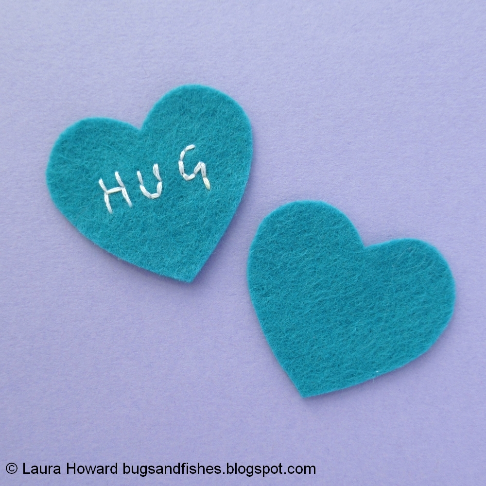 Bugs and Fishes by Lupin: How To: Sew Felt Pocket Hugs to Send to Your ...