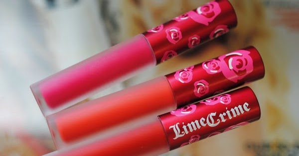 Review + Swatches: Lime Crime Velvetines in Red Velvet, Suedeberry ...