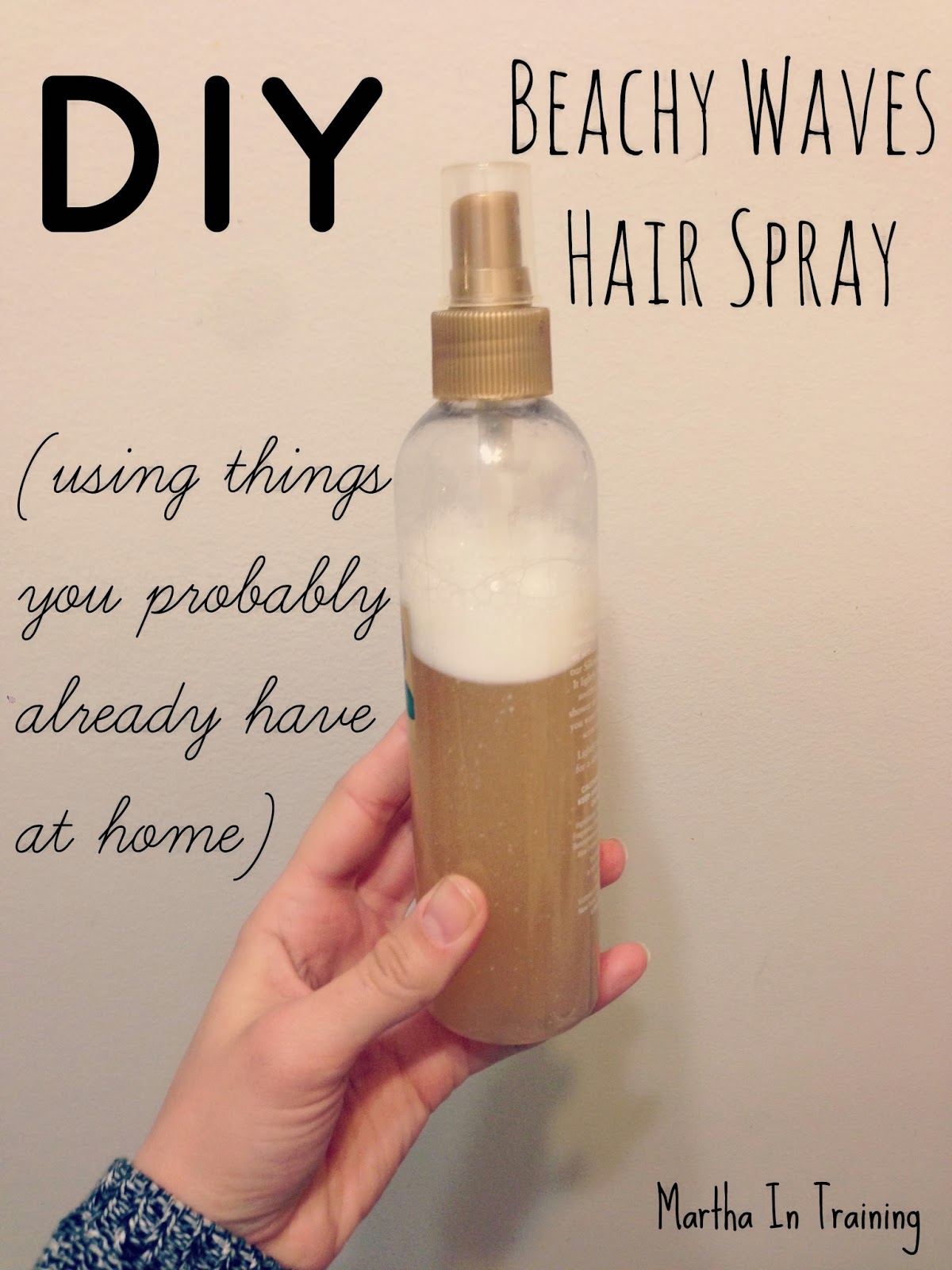 Martha-In-Training: DIY Beachy Waves Hair Spray
