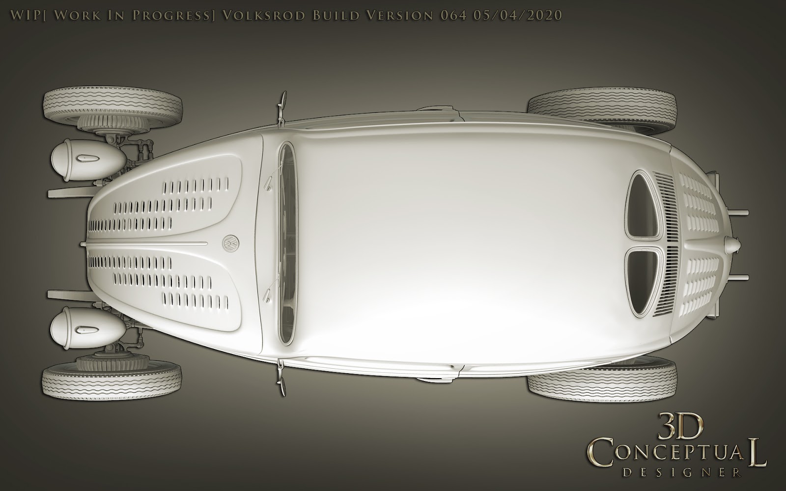 3DconceptualdesignerBlog: Personal Project: Volksrod- Vintage VW Bug ...