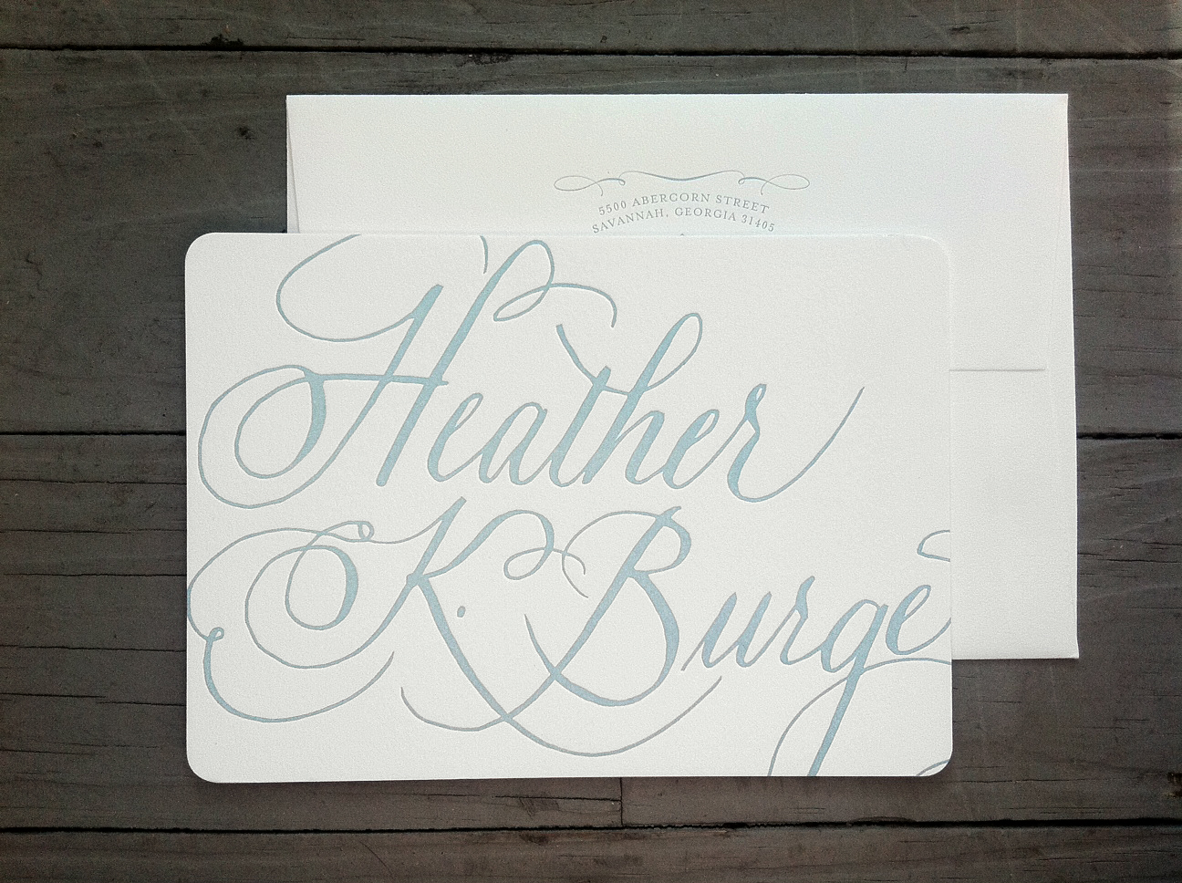 Savannah Designer, Emily McCarthy : BLOG: Custom Letterpress Stationery