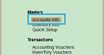 16. Creating a Ledger in Tally.ERP 9