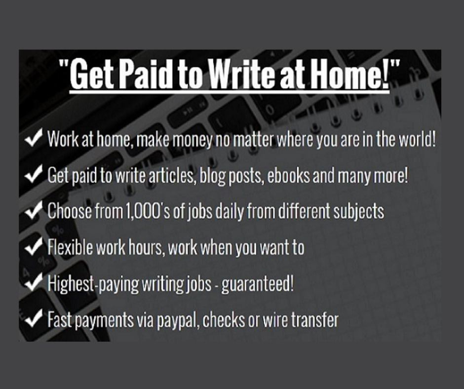 Get paid to write at home 2019 | Writing jobs online from home ...